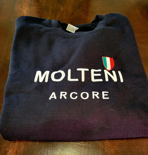 EMBROIDERED BLACK MOLTENI ARCORE SWEATSHIRT – MOLTENI CYCLING